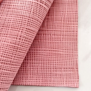 4x6 Rouge Pink Spun Linen Embossed Genuine Suede Sheets - Etsy