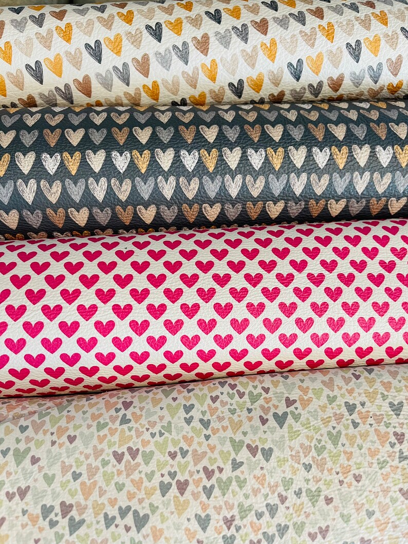 Grey Hazel Hearts 8x10 on Genuine Cowhide Sheets - Etsy