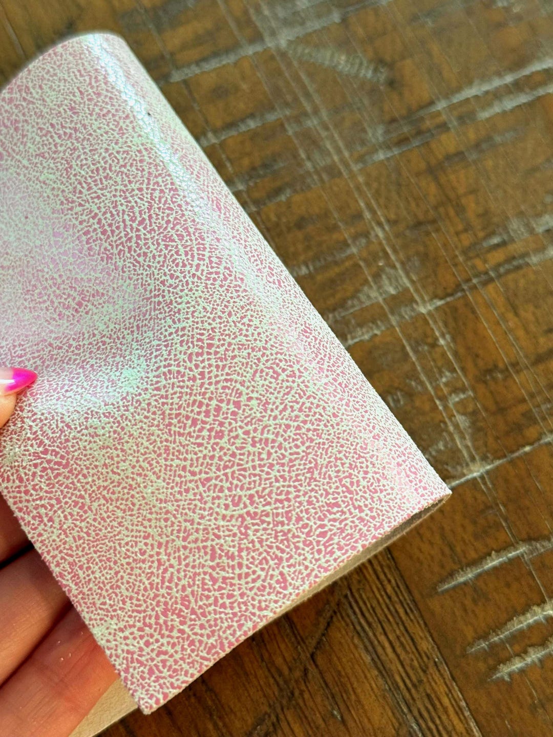 Candy Pink Metallic Distressed 4x6 Genuine Suede Sheets - Etsy