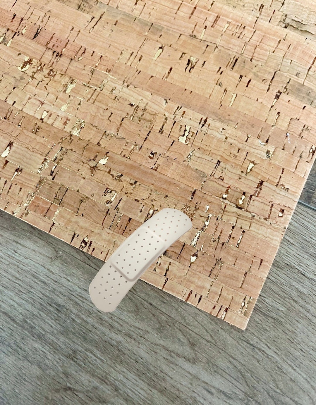 MISFIT Gold Flecks on Natural Cork 8x10 Leather Backed Sheets - Etsy