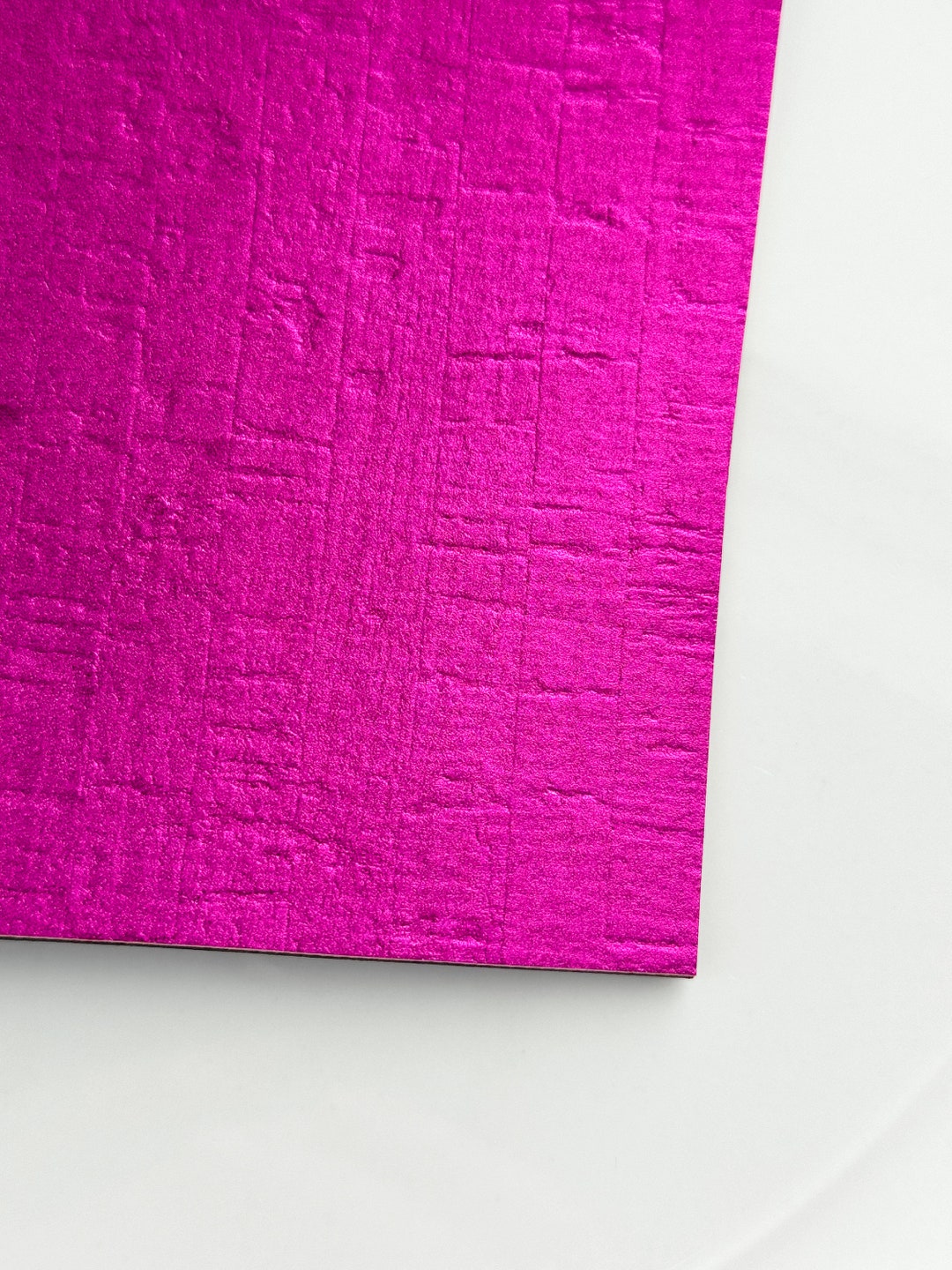 Glitter Textured Fuchsia 8x10 Leather Backed Cork Sheets - Etsy