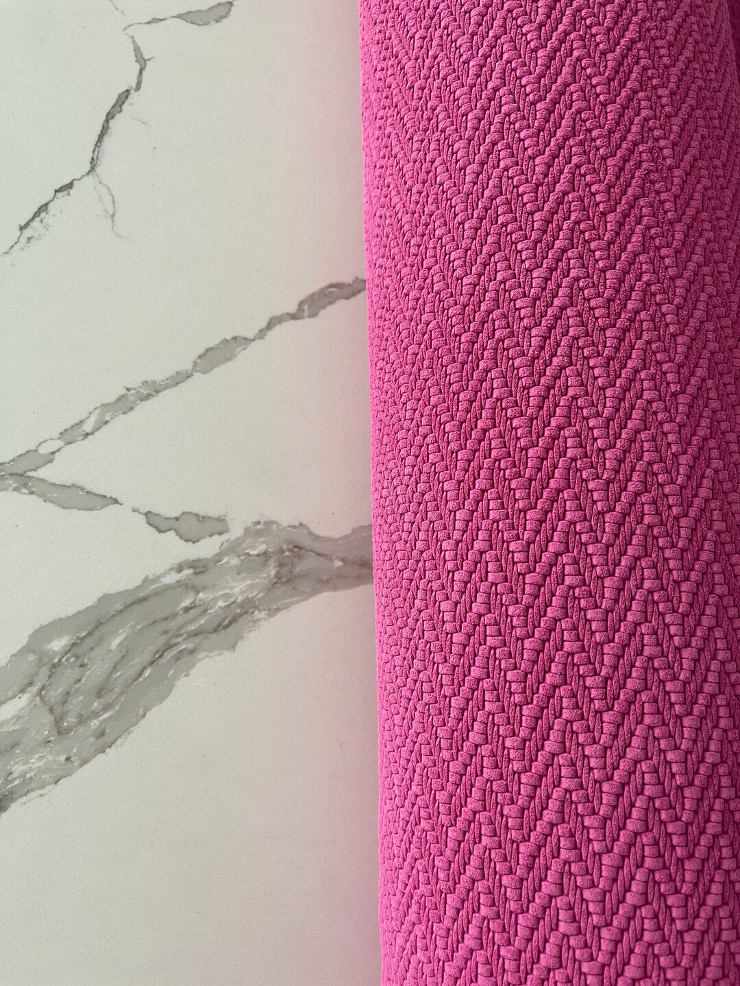 Lipstick Pink 8x10 Knit Embossed Genuine Suede Leather - Etsy