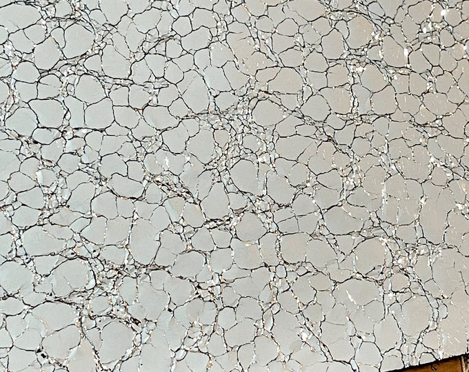 Metallic Silver Cracked Glass 4x6 Genuine Suede Sheets - Etsy
