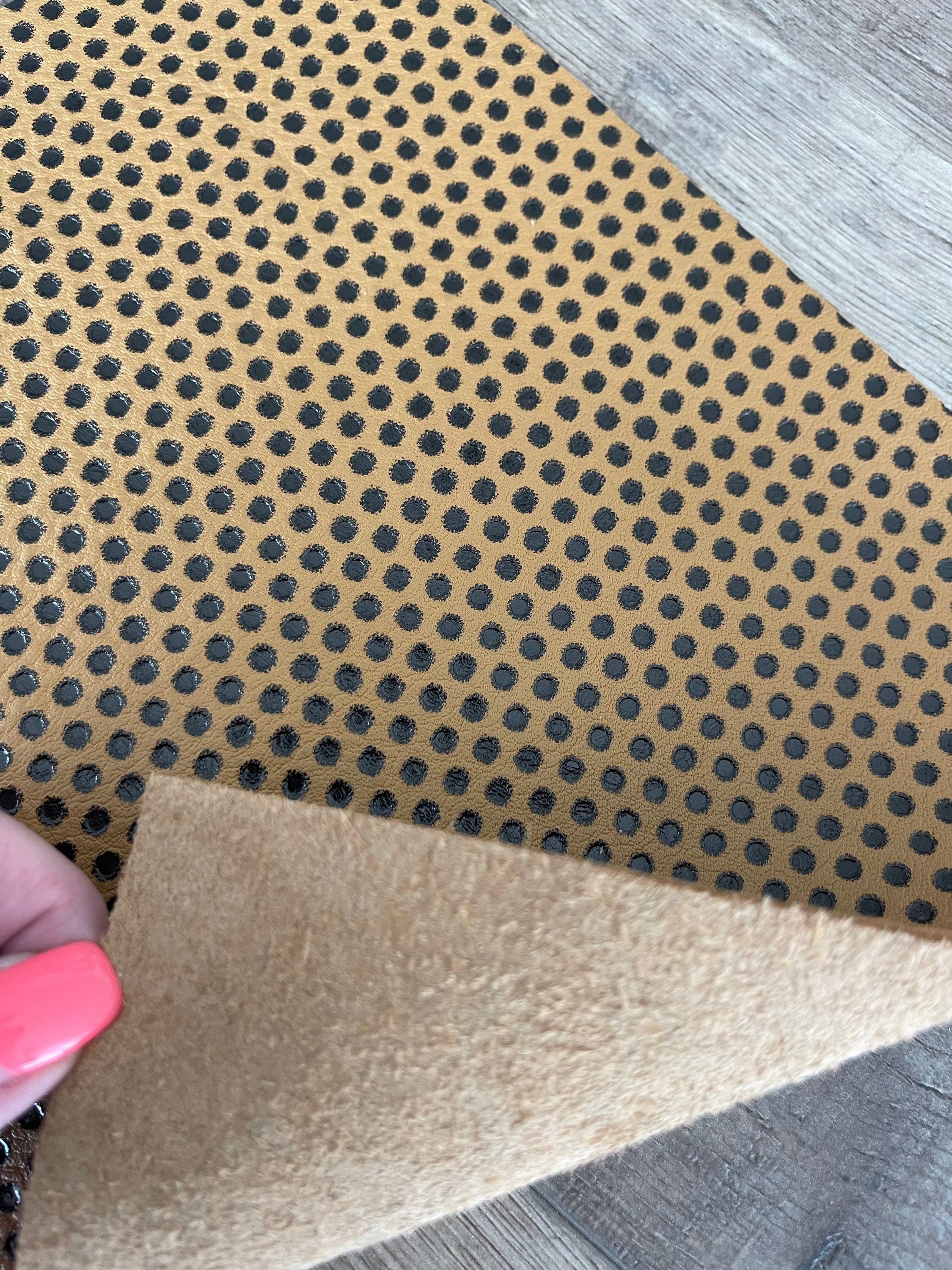 Camel Polka Dot 8x10 on Genuine Leather Sheets - Etsy