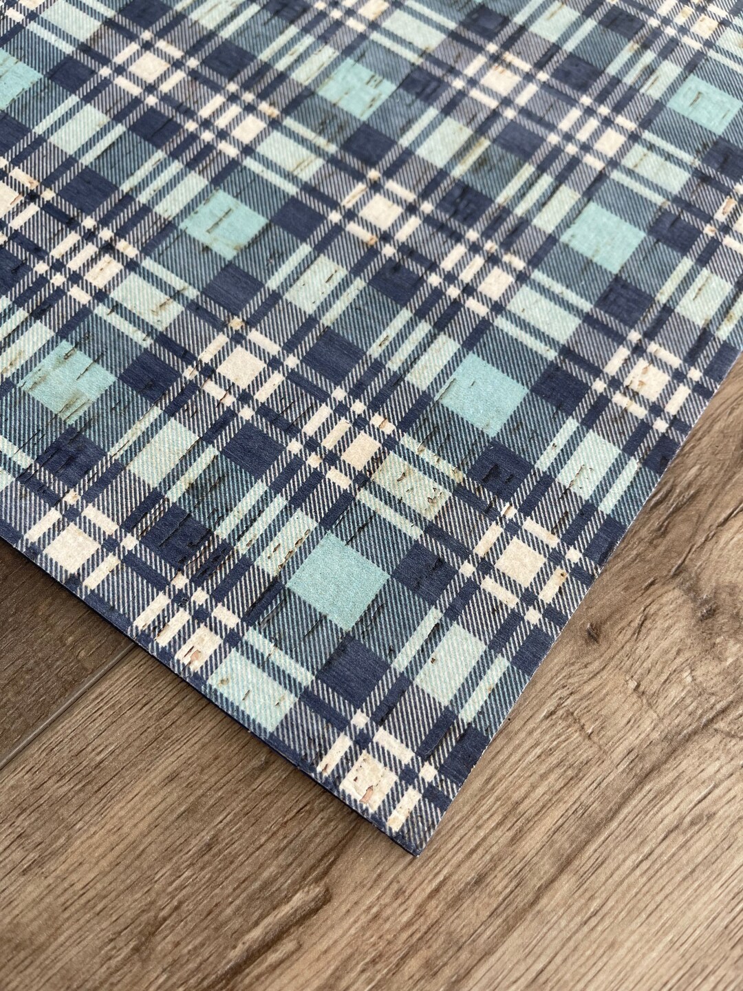 Duncan Tartan Plaid 8x10 on Genuine Cowhide Backed Cork Sheets - Etsy