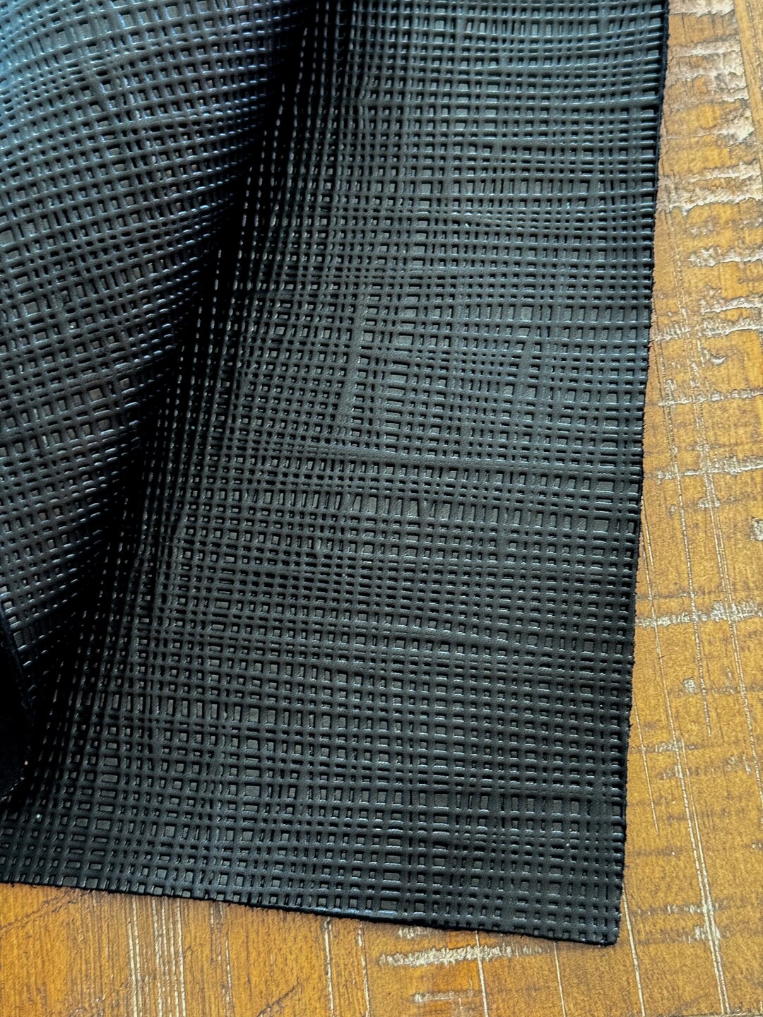 6x12 Black Spun Linen Embossed Genuine Leather Sheets - Etsy