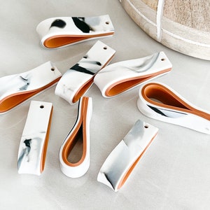 Smokey Polymer Clay Loops Findings for Earrings (1pair) - Etsy