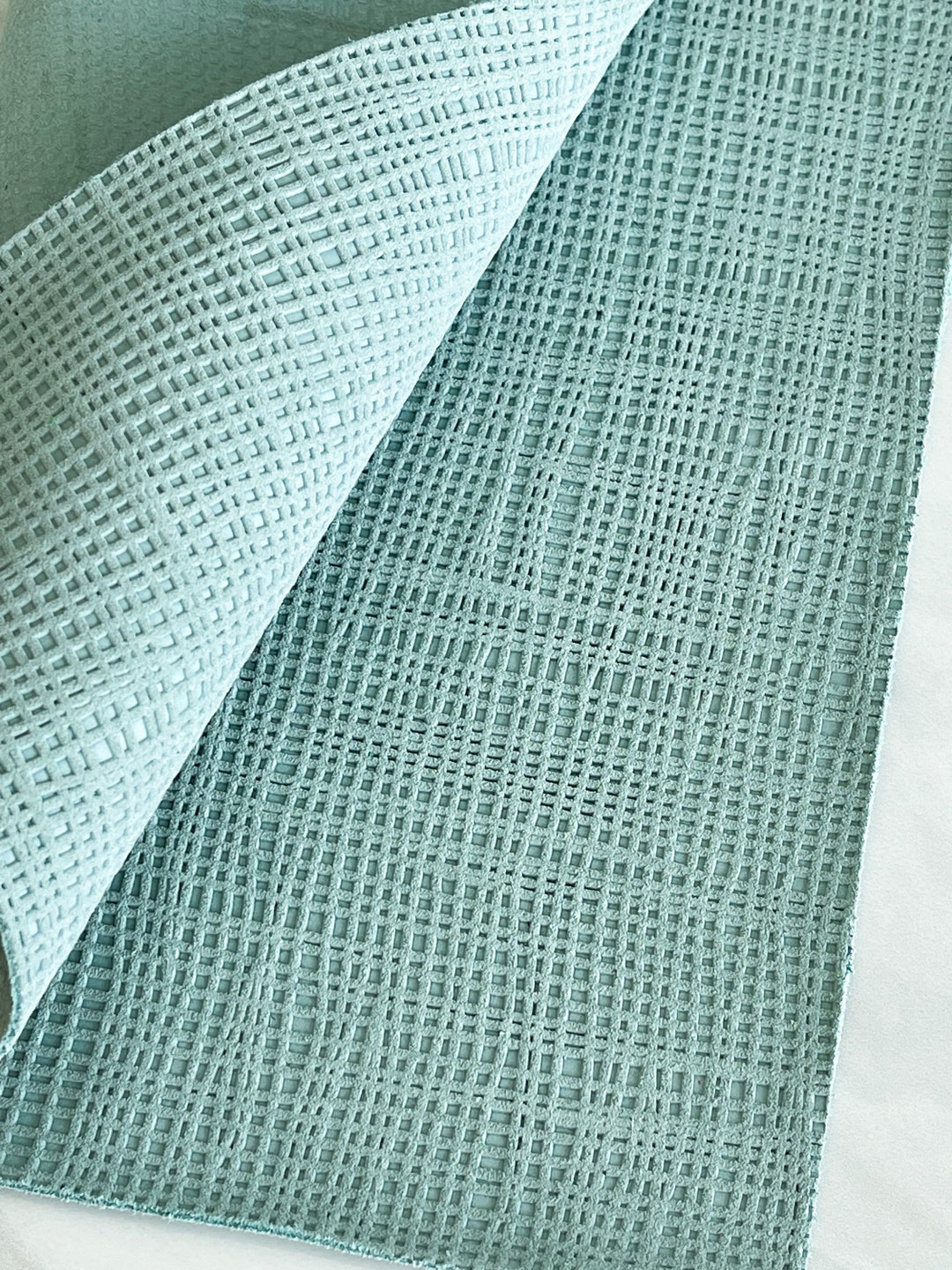 6x12 Sea Salt Spun Linen Embossed Genuine Suede Sheets - Etsy