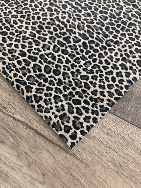 Capri Leopard 8x10 Genuine Leather Suede Sheets for - Etsy