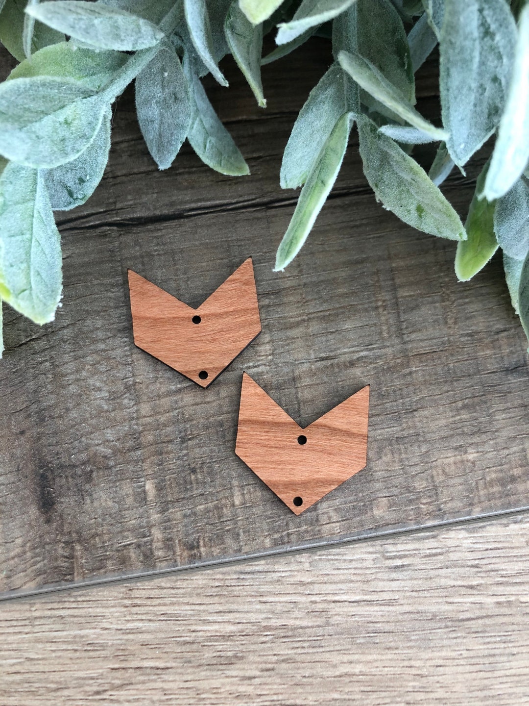 Cherry Arrow Wooden Findings Blanks Supplies-2 Hole (3pair) - Etsy