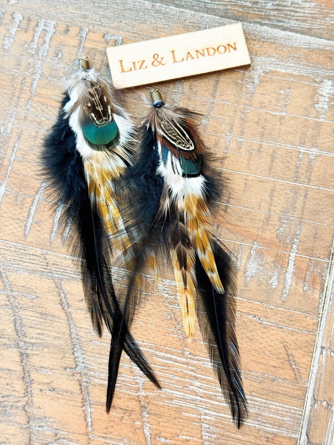 Native Mixed Genuine Feather Tassels (1pair) - Etsy