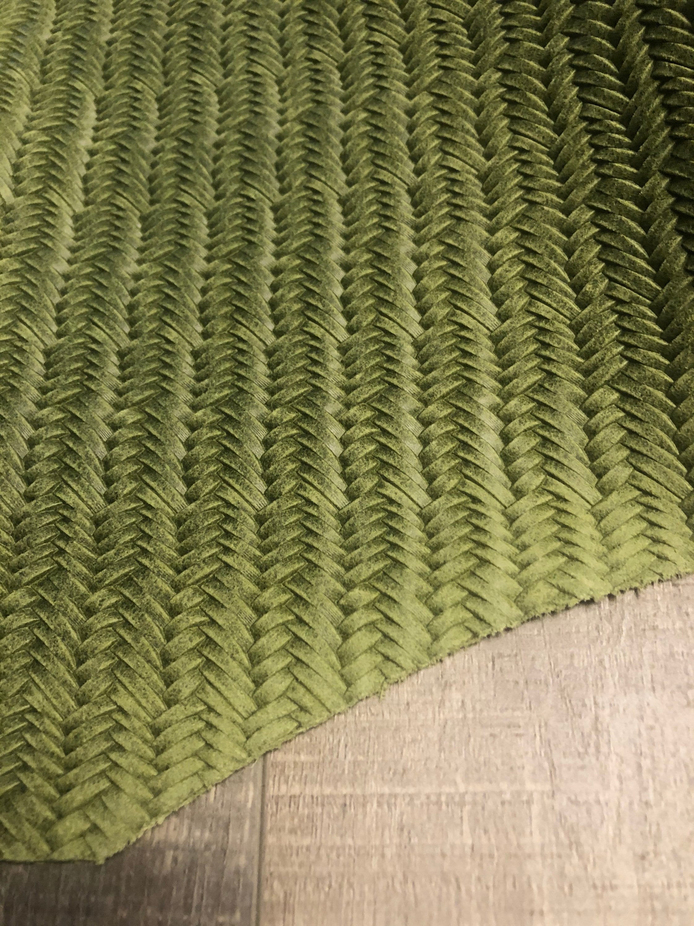 Spring Green Braid 8x10 Embossed Genuine Leather Sheets - Etsy