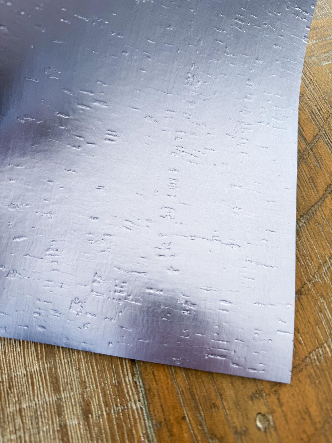 Solid Metallic Periwinkle 8x10 Leather Backed Cork Sheets - Etsy