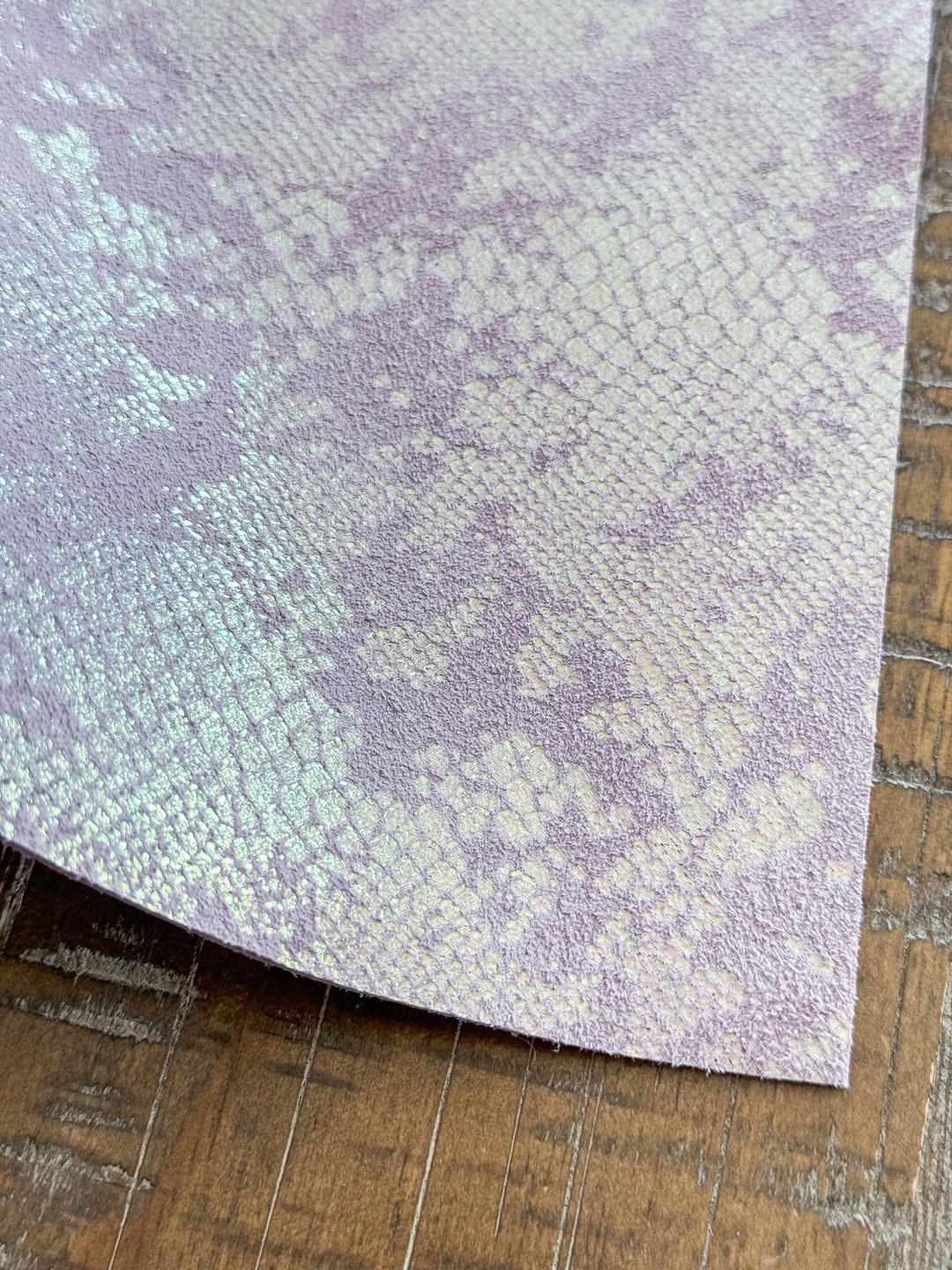 Iridescent Pastel Periwinkle Python 8x10 Genuine Suede Sheets - Etsy