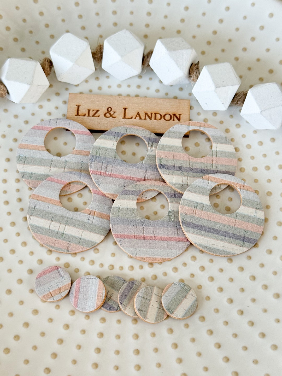 Precut Meadow Stripes Brynn Hoop Bundle Blanks Supplies (3pair) - Etsy