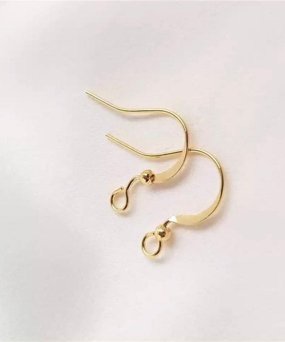 14K Gold Plated Ear Hooks Wires 3pairs - Etsy