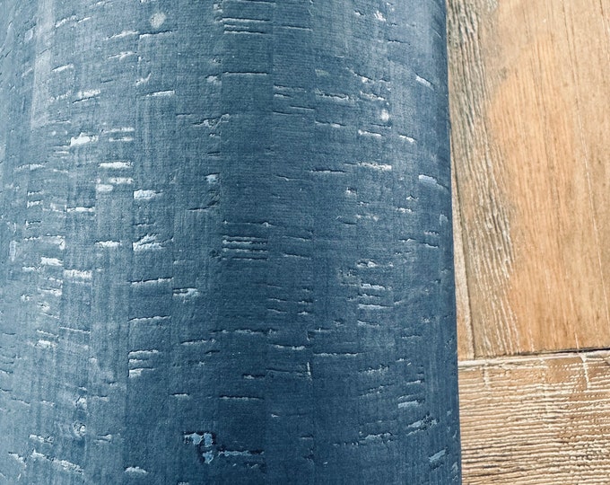 Natural Solid Navy Blue Cork 8x10 on Leather Backed Sheets - Etsy