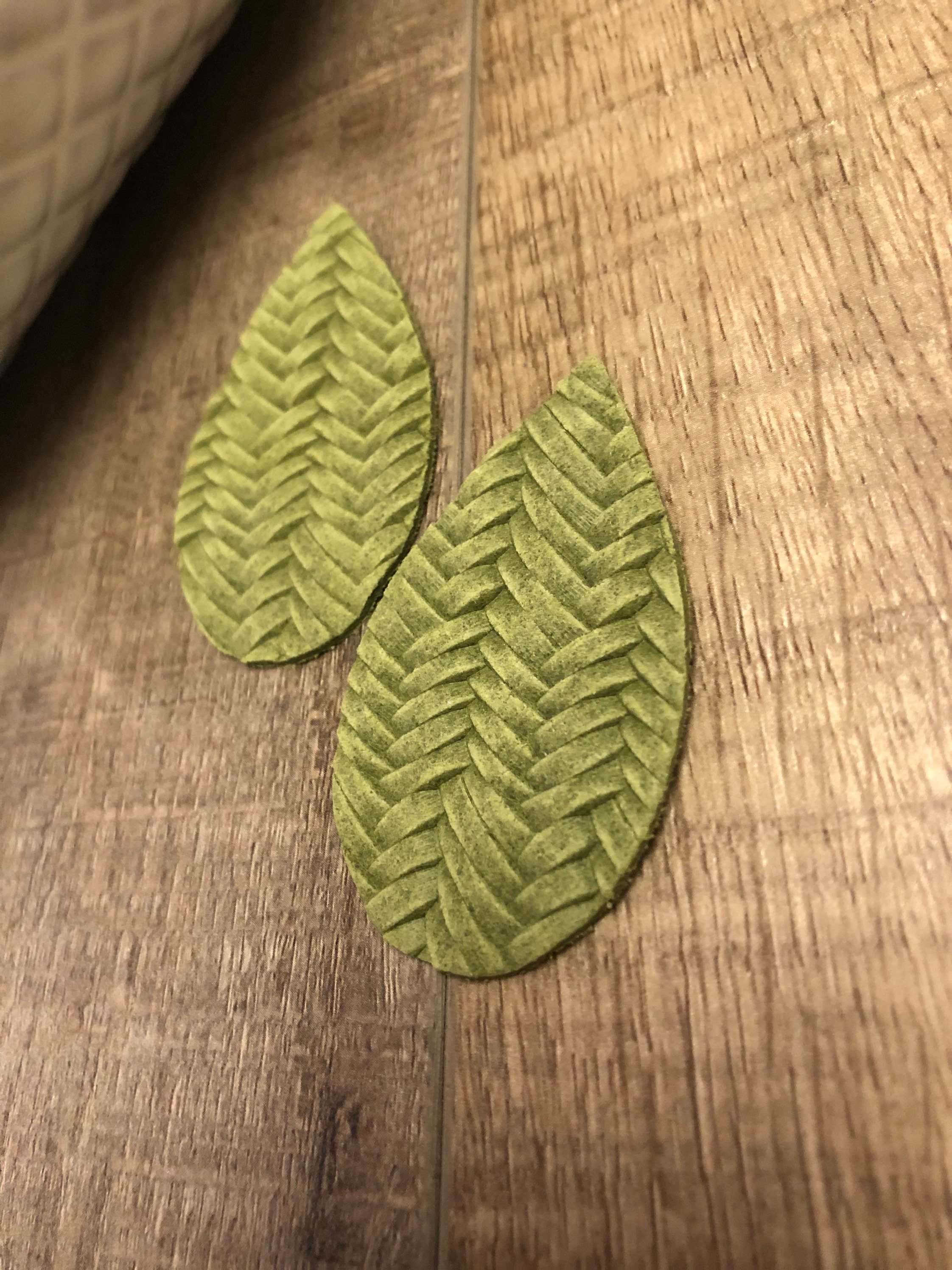 Spring Green Braid 8x10 Embossed Genuine Leather Sheets - Etsy