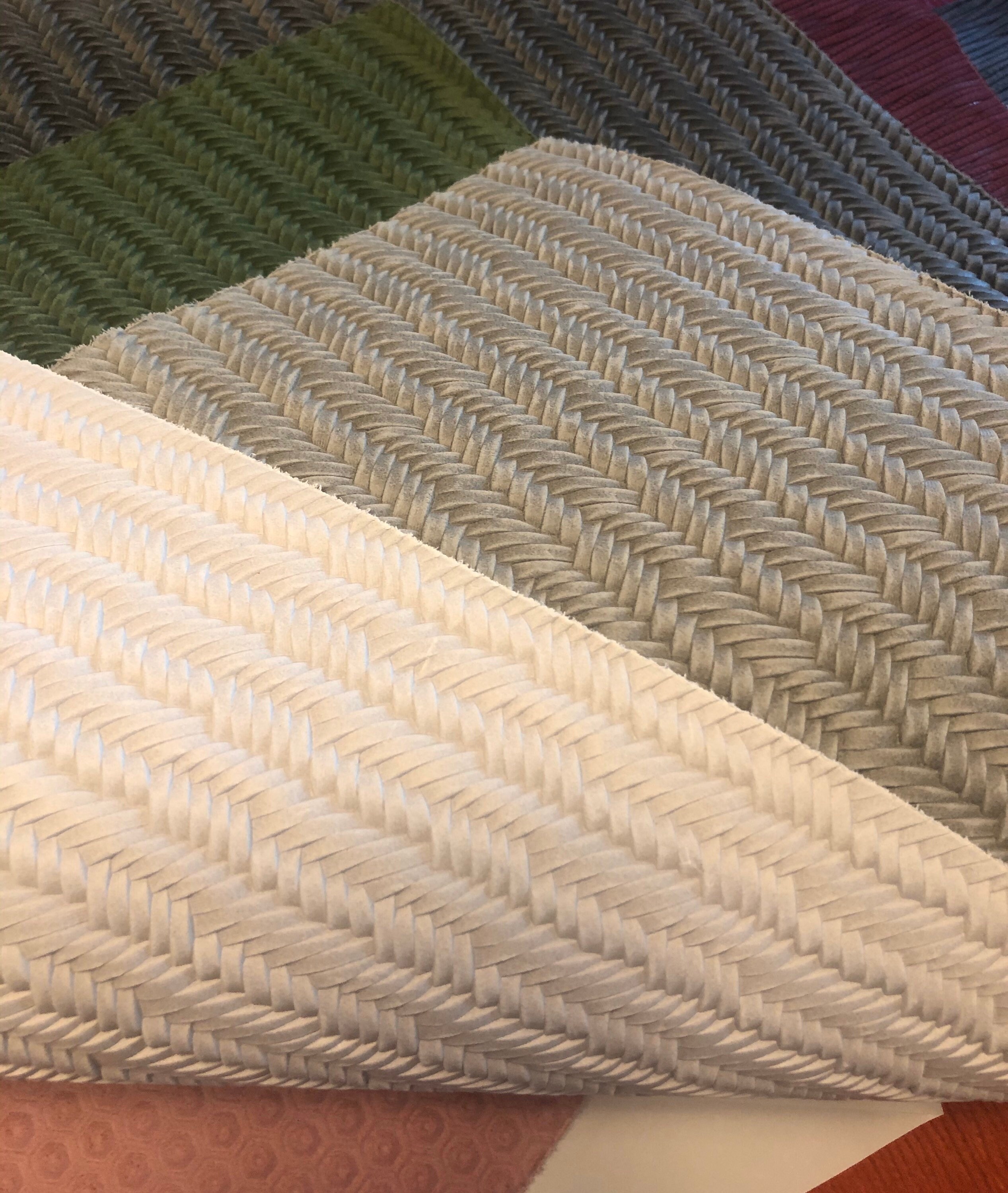 Pearl White Braid Embossed 8x10 Genuine Leather Sheets - Etsy