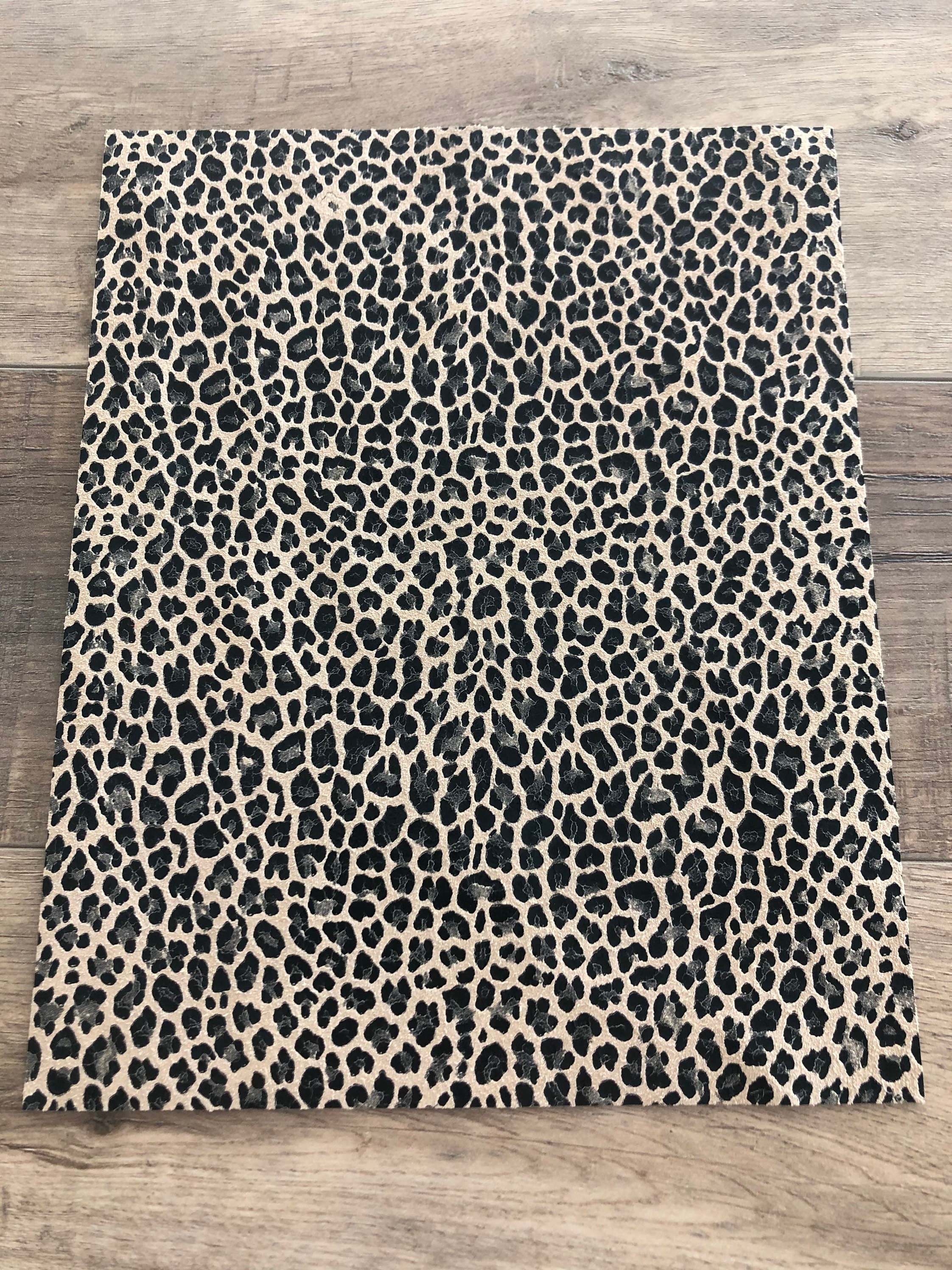 Capri Leopard 8x10 Genuine Leather Suede Sheets for - Etsy