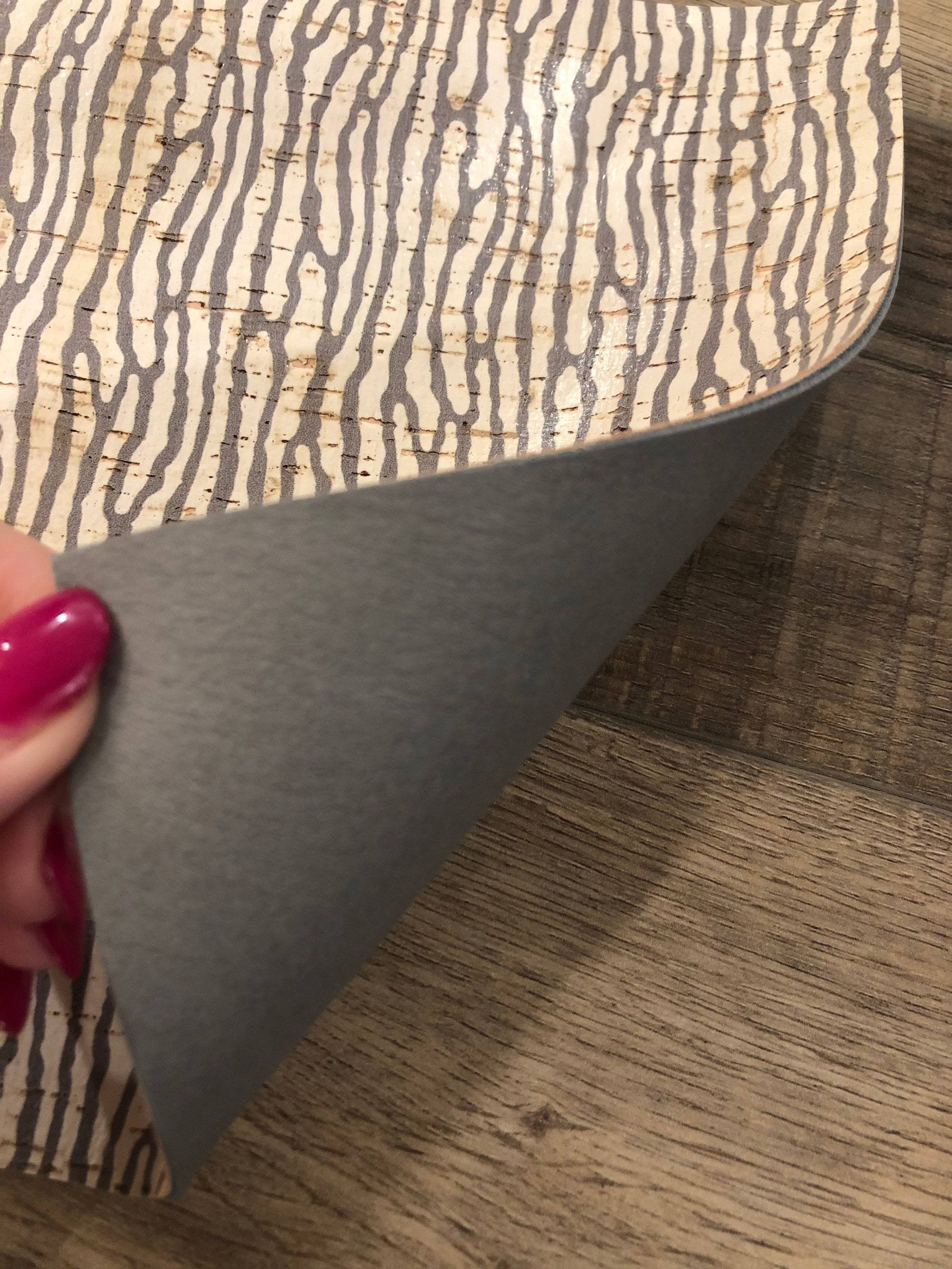 White Ash 8x10 Cowhide Backed Cork Sheets | Etsy