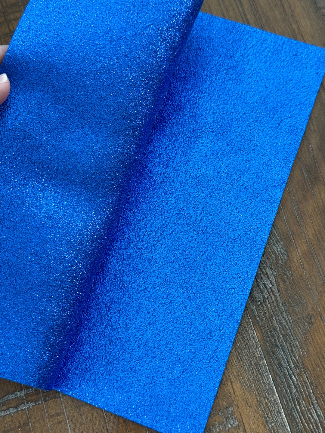 Metallic Royal Blue Shimmer 8x10 Genuine Leather Sheets - Etsy