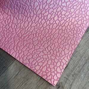Tickle Me Pink Leopard 8x10 Genuine Leather Sheets - Etsy