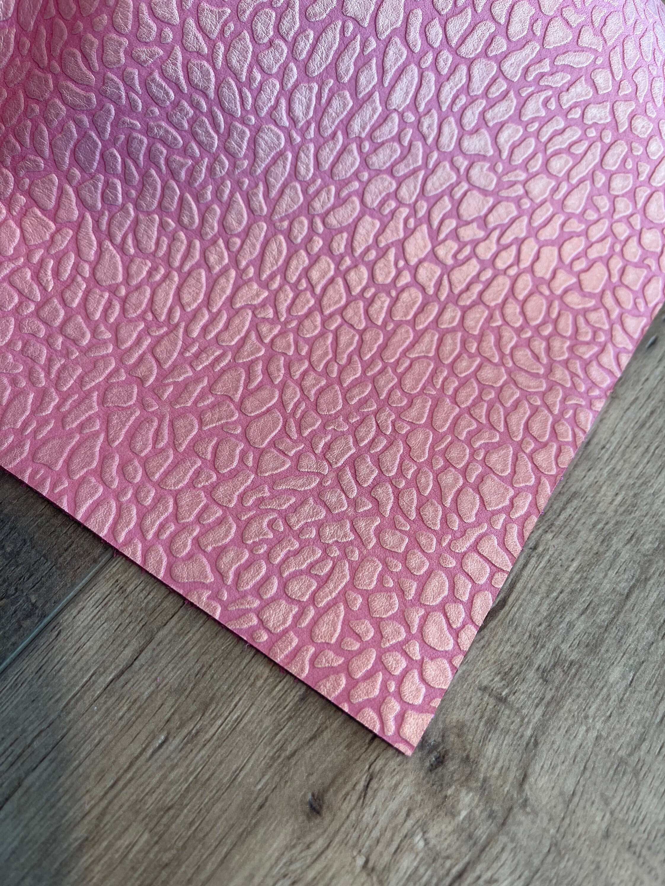 Tickle Me Pink Leopard 8x10 Genuine Leather Sheets - Etsy