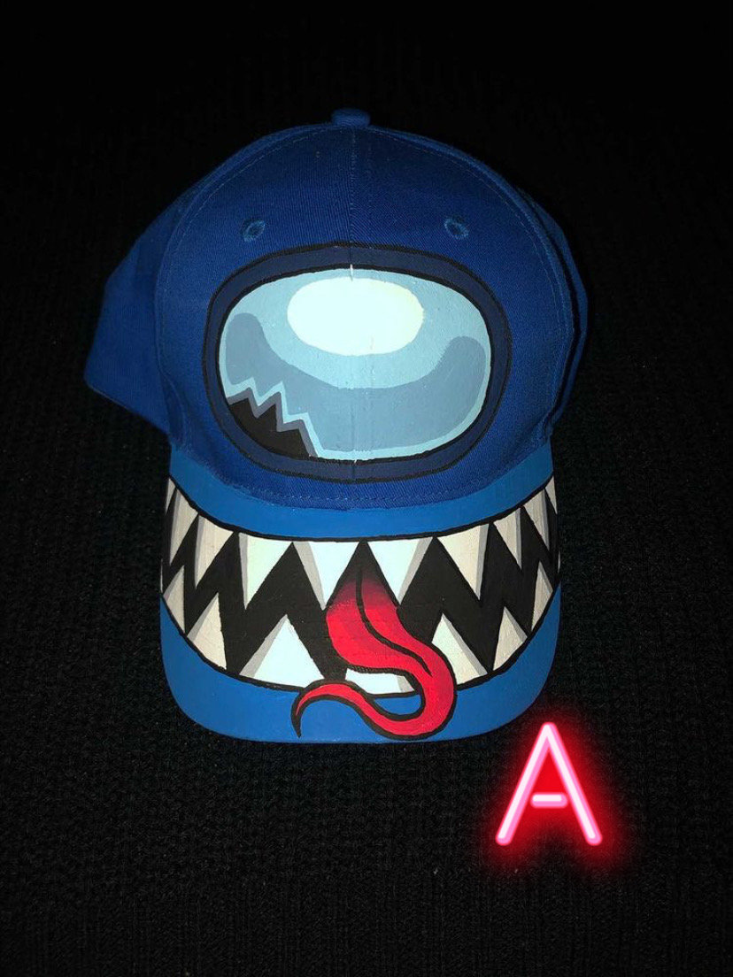 Imposter and Crewmate Among Us Hand Painted Hats - Etsy