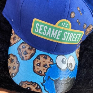 Cookie Monster Hat With Hand Painted Logo - Etsy