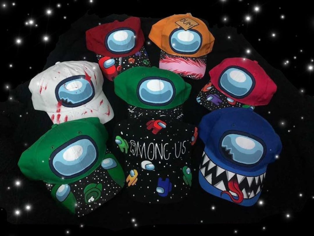 Imposter and Crewmate Among Us Hand Painted Hats - Etsy