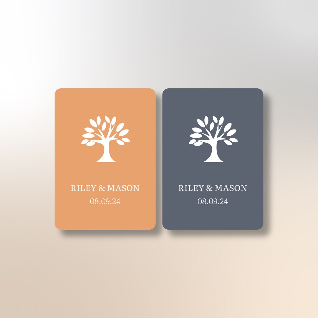 Custom Wedding Tree Playing Cards, Premium Grade Deck of Cards | Make ...