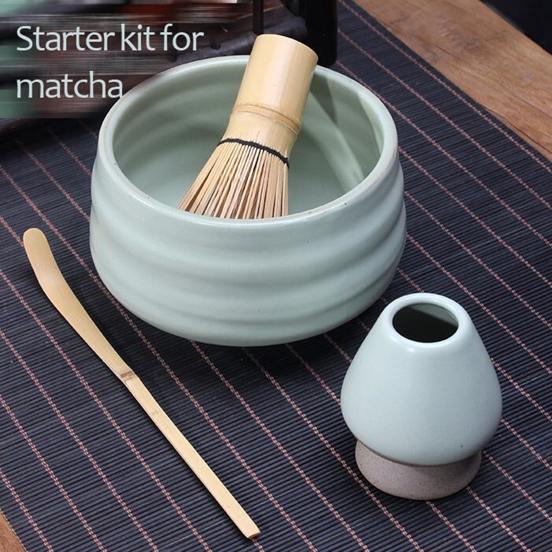 Matcha Tea Set Starter Gift Kit With Ceramic Matcha - Etsy