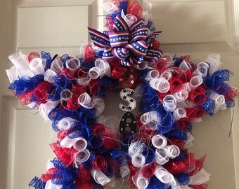 Patriotic Deco Mesh | Etsy