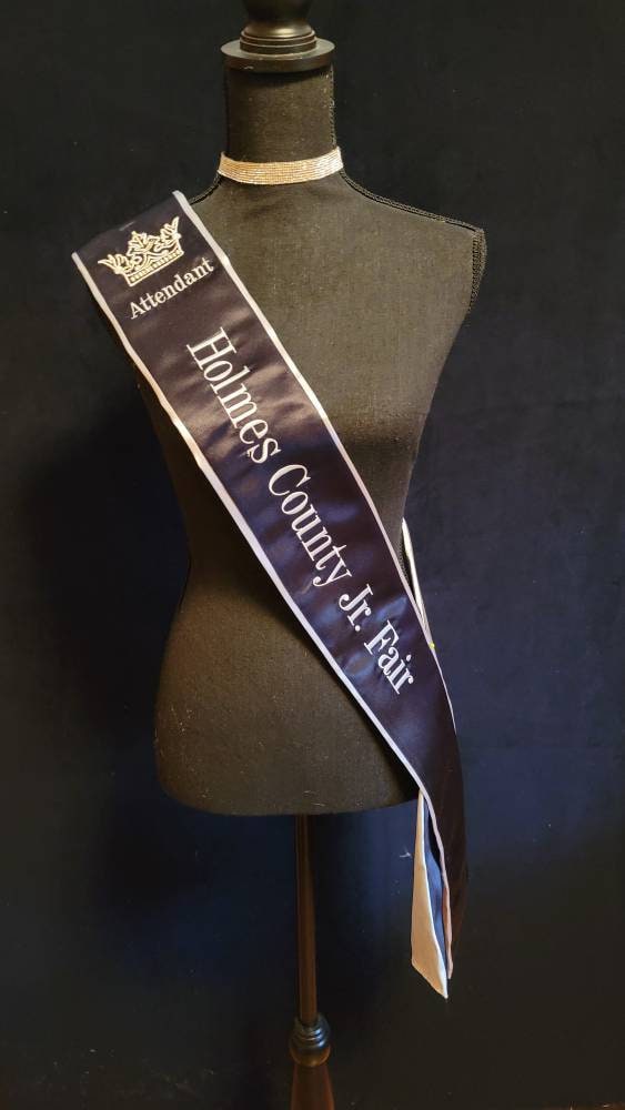 CUSTOM EMBROIDERED SASHES Pageant/Homecoming | Etsy