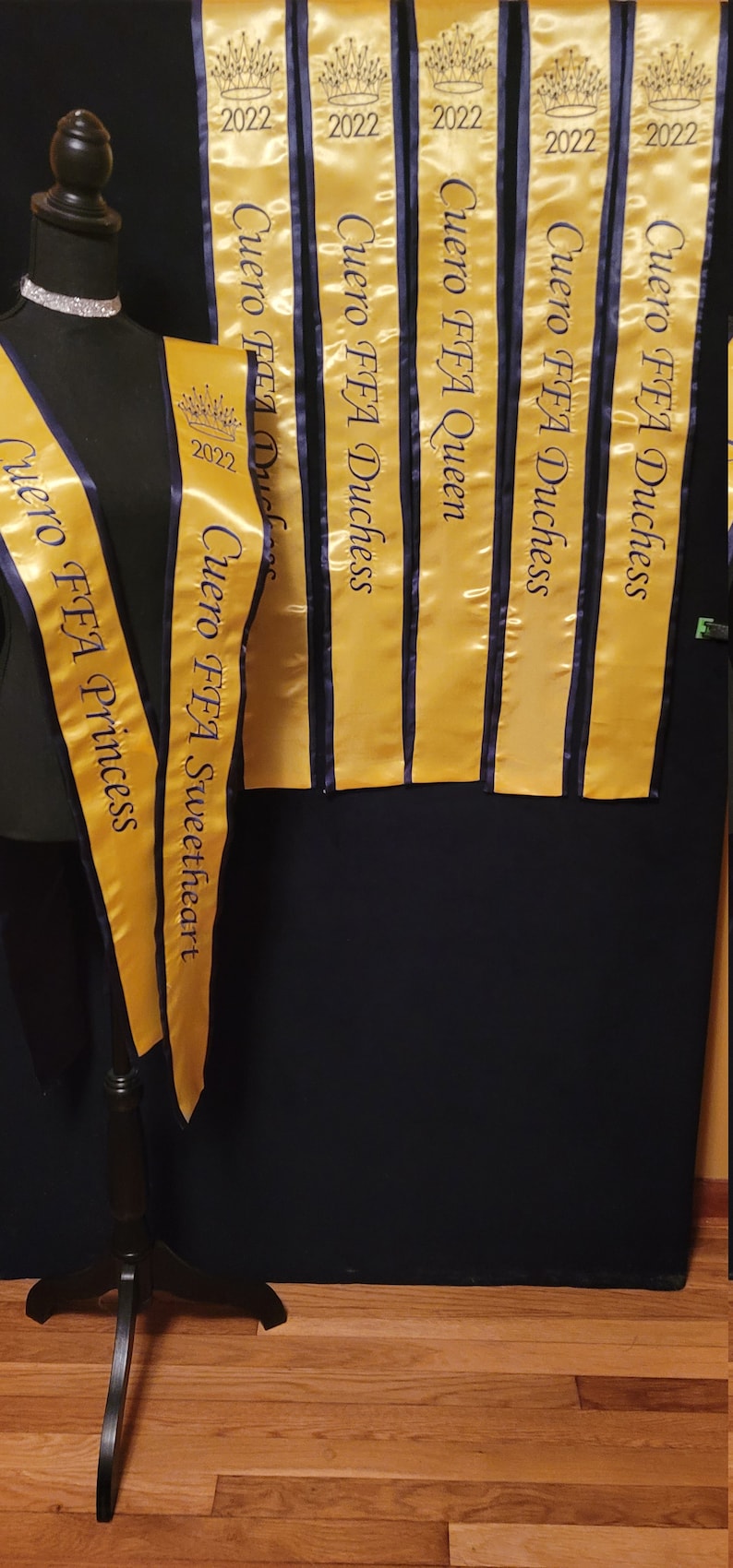 CUSTOM EMBROIDERED SASHES Pageant/homecoming - Etsy