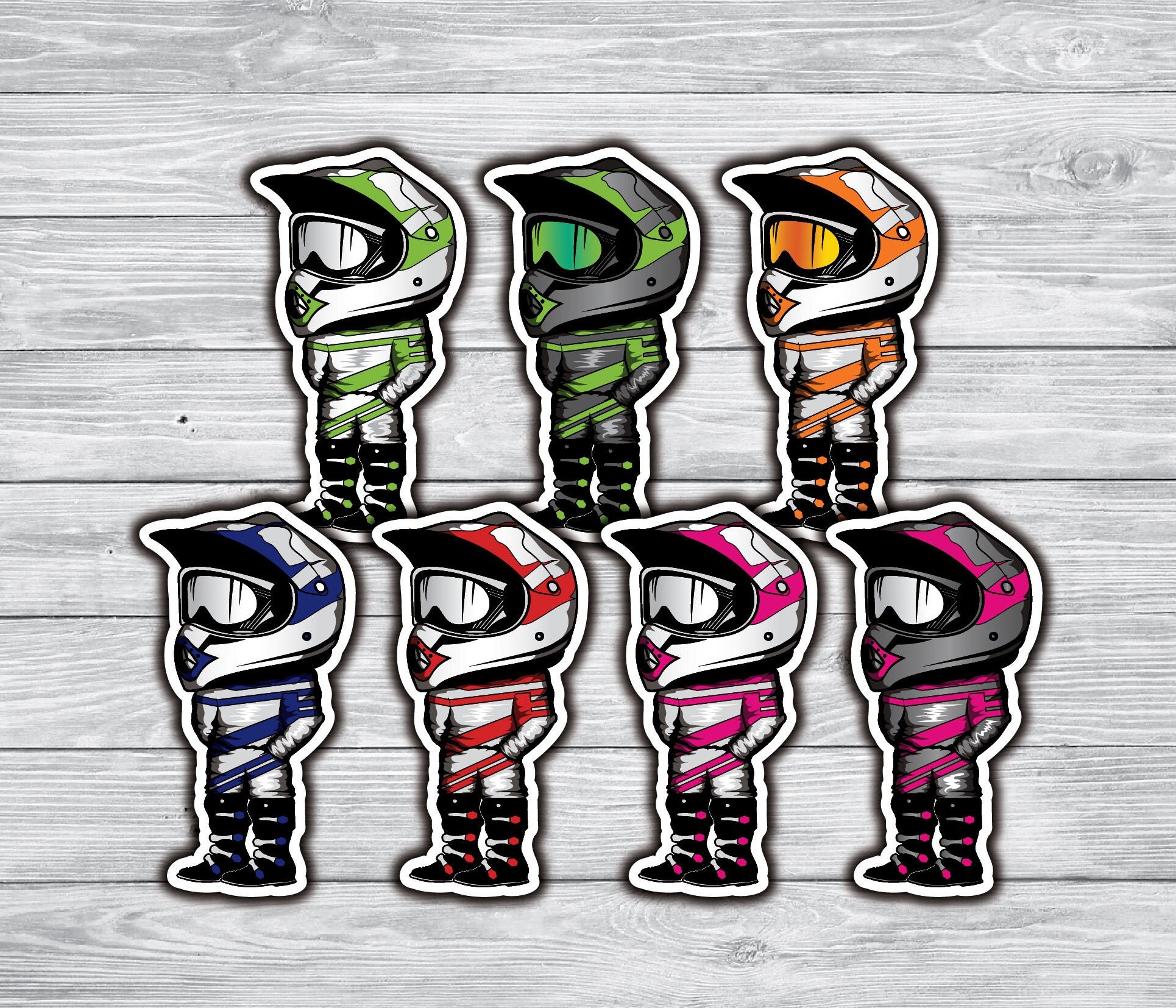 Vinyl Moto Sticker Dirt Bike Decal - Etsy