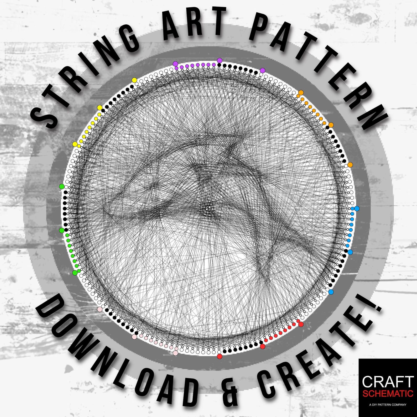 Dolphin String Art Pattern: DIY Craft Project (digital Download) - Etsy