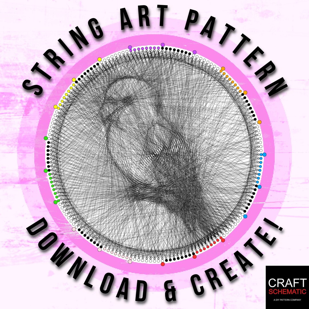 Feathers in Flight – Bird String Art DIY PDF, Home Decor, Printable ...