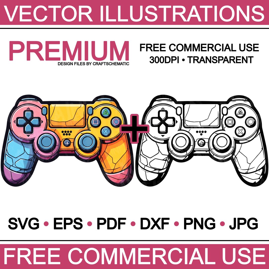 PS4 Game Controller,svg, Eps, Pdf, Dxf, Png, Jpg, Vector Files ...