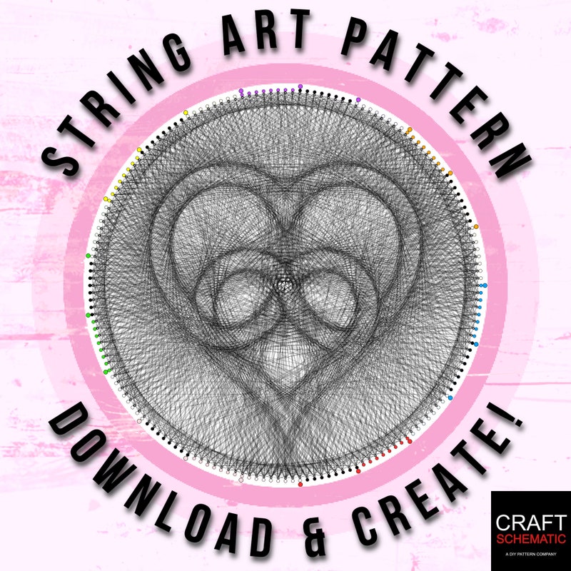 Heart String Art - Etsy