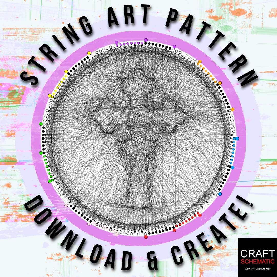 Symbol of Faith – Cross String Art PDF, DIY Pattern, Home or Office Wall Decor, Digital Download ...