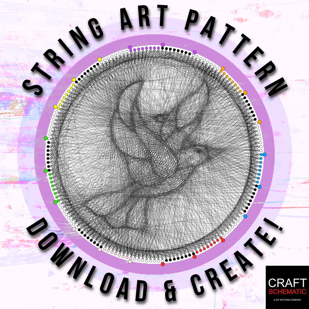 Bird, Origami, String Art Template PDF, String Art Digital Kit, String ...