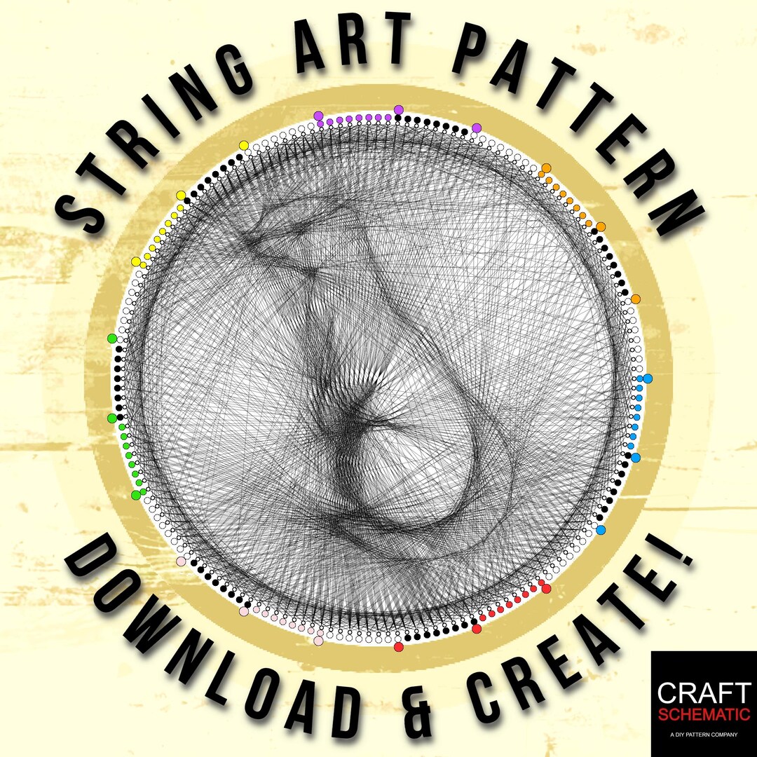 Cute Pet String Art Template PDF - DIY Adorable String Art Kit, Unique ...