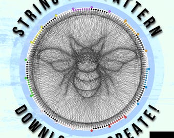 Biohazard Symbol, Warning, String Art Template PDF, String Art Digital ...