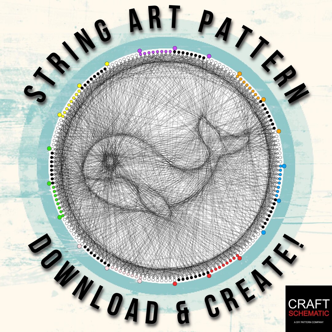 Majestic Ocean Giant – Whale String Art DIY PDF, Home Decor, Printable ...