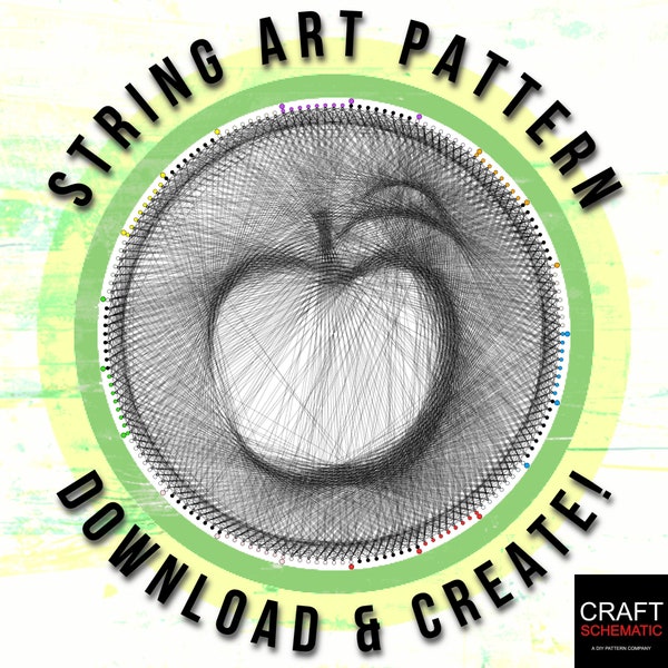 Apple String Art - Etsy