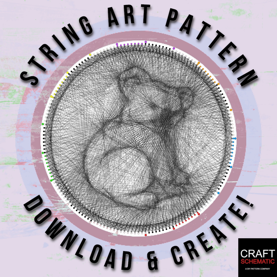 Koala Bear, String Art Template PDF, String Art Digital Kit, String Art ...