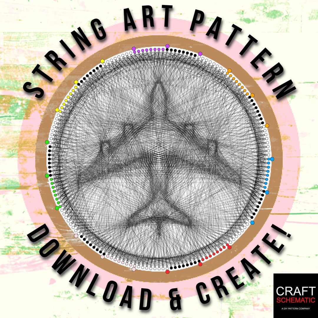 Airplane String Art Template: DIY Digital Kit (PDF Download) - Etsy