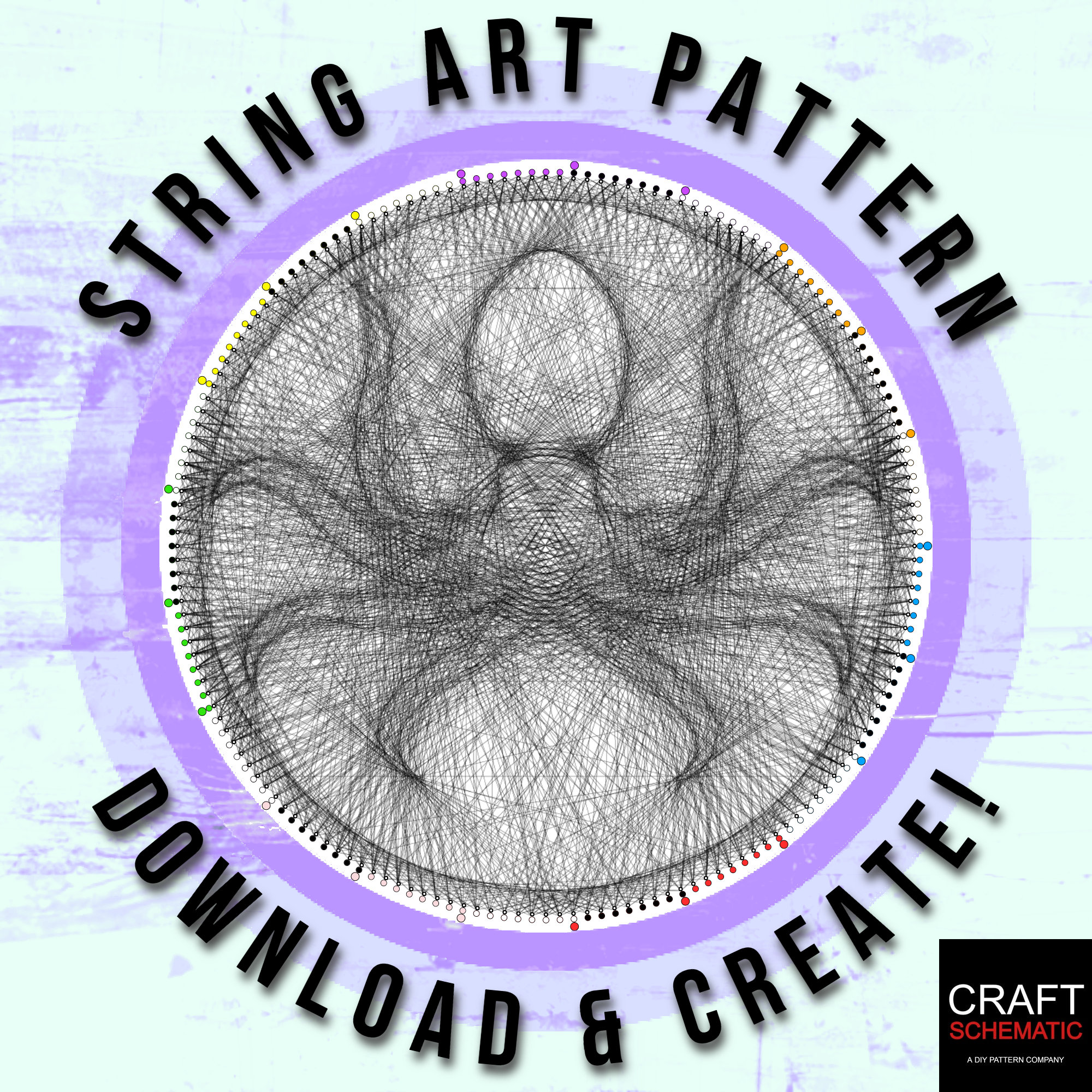 Octopus, Sea Creature, String Art Template PDF, String Art Digital Kit ...